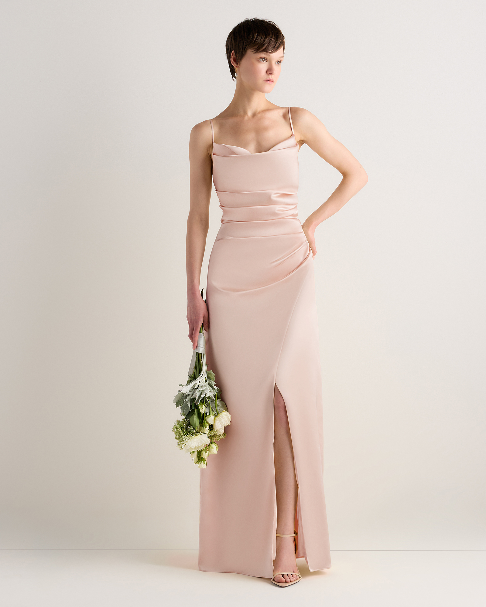QUINCE Juliette Stretch Satin Gown